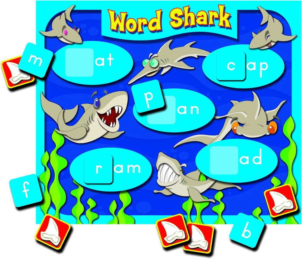 Word Shark: Short Vowels Game - TCR7805