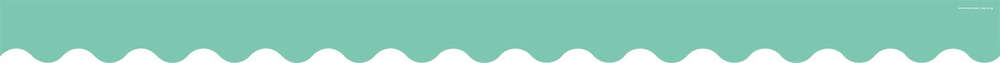 Calming Blue Scalloped Border Trim